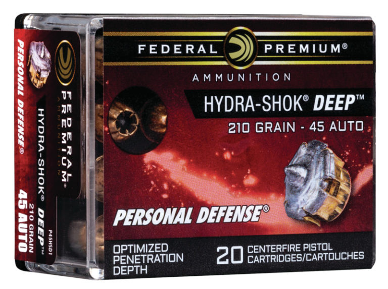 Federal Defense Hydra Shok Deep .45Auto 210gr Hydra Shok Deep Hollow ...