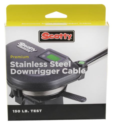 Scotty Premium Stainless Steel Downrigger Cable 150lb 300' #1001 ...
