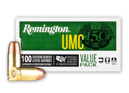 Remington UMC 9mm 115gr. FMJ 1145FPS 100rd Value Pack #L9MM1B - Dunns ...