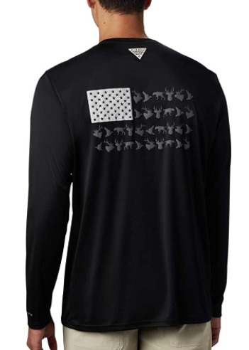 Columbia Sportswear Men’s Terminal Shot PHG Flag Graphic LS T-Shirt ...