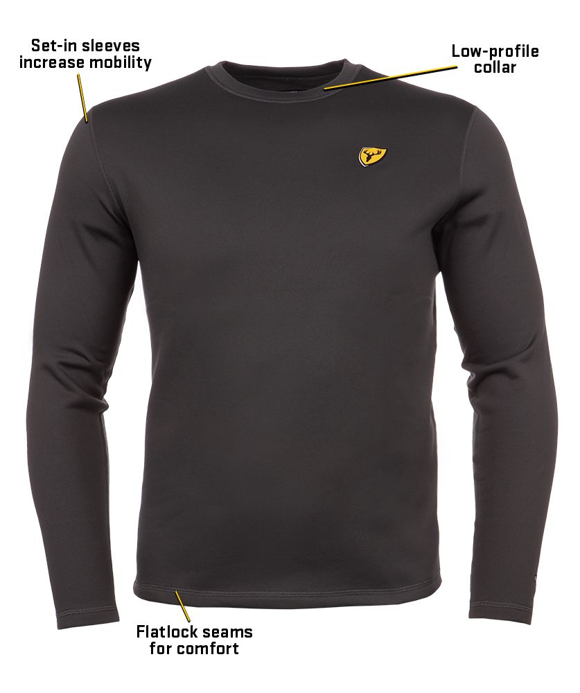 ScentBlocker Men's Shield Series KoreTec Heavy Weight Top Base Layer ...