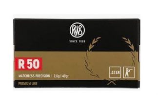 RWS R50 .22LR 40gr. Lead Round Nose 500rd Brick - Dunns Sporting Goods